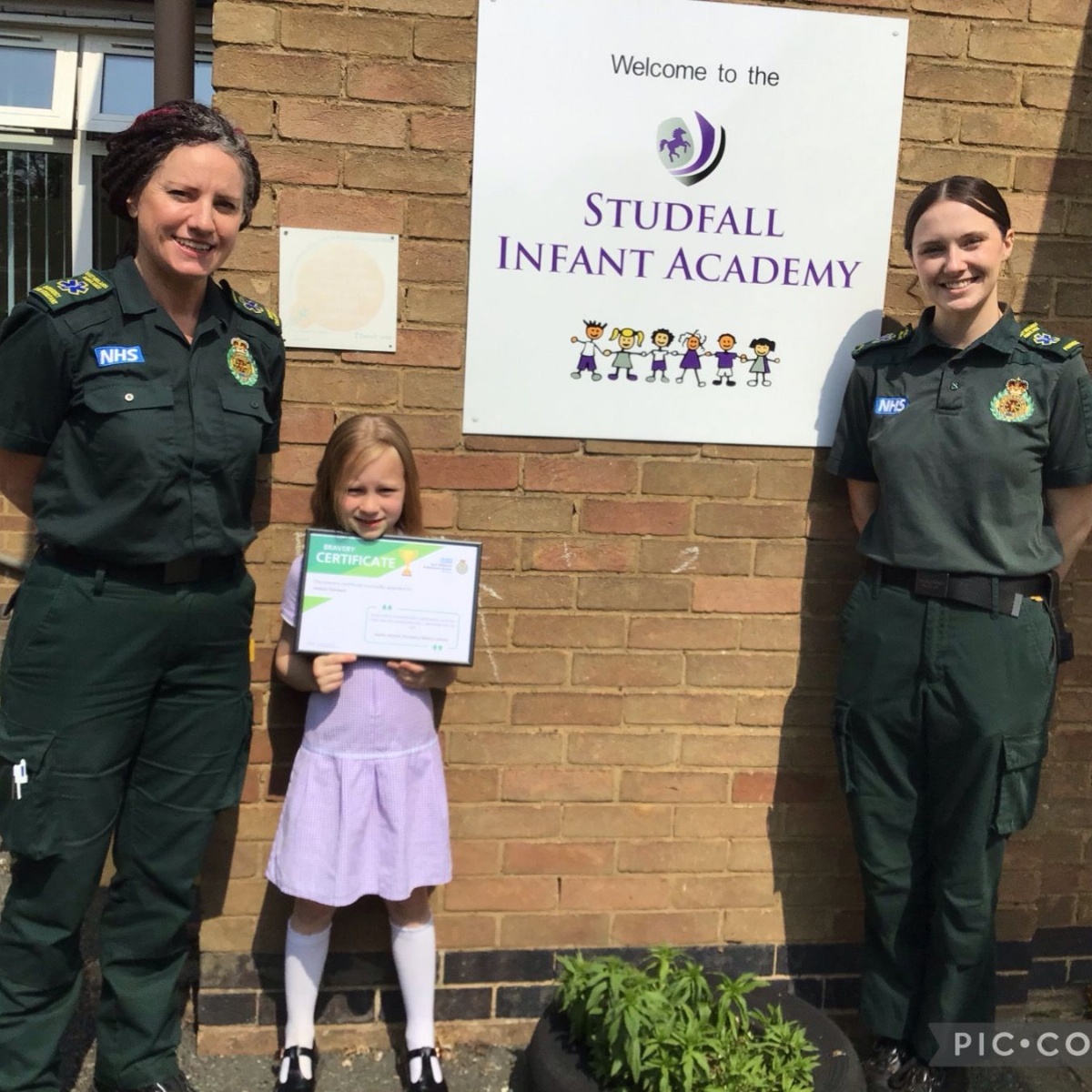 Studfall Infant Academy - Bravery Award For Jessica